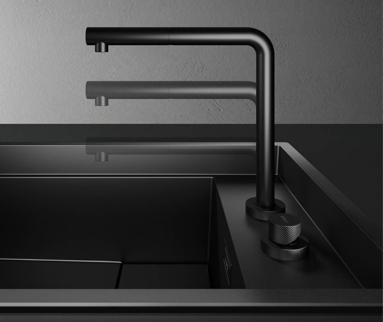 elleci csaptelep fold matt fekete - Multikomplex