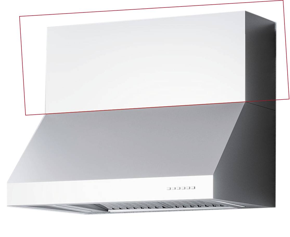 sirius páraelszívó csőtakaró kürtő sl-109 tw 120 cm inox - Multikomplex